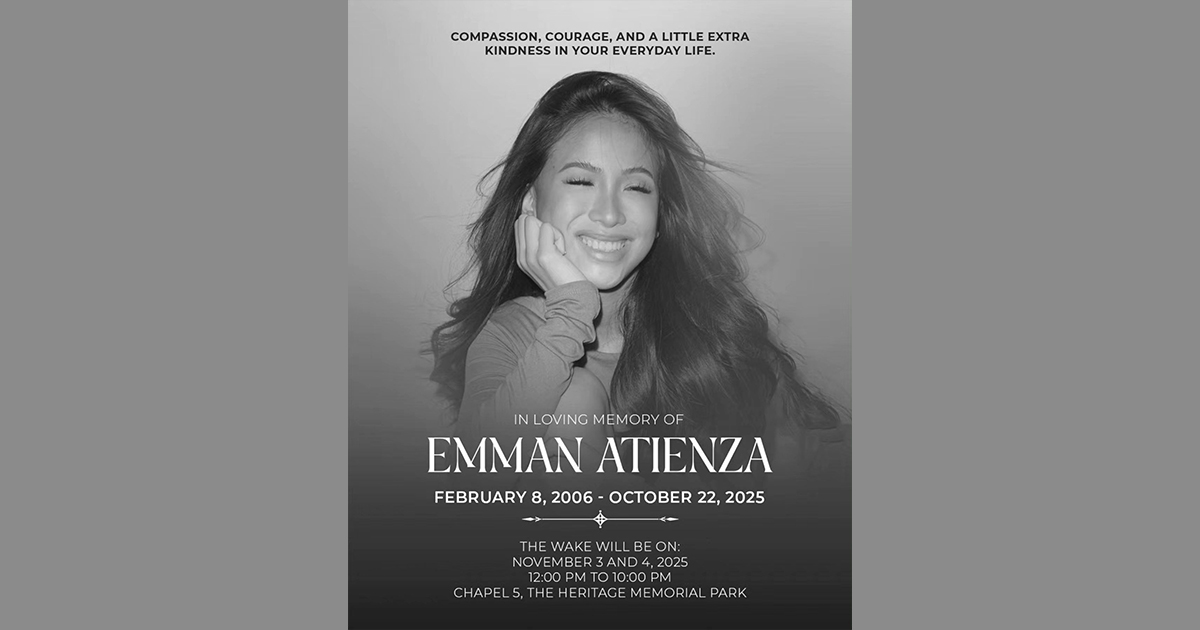 Kim Atienza announces wake details for daughter Emman • PhilSTAR Life